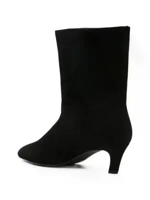 LINDA BAUMANN Pointed-toe Suede Boots