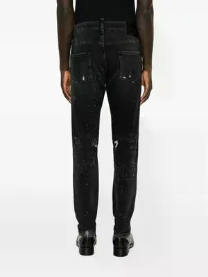 Dsquared2 Distressed-finish Faded-effect Jeans
