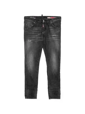 Dsquared2 Distressed Faded-effect Jeans - Black