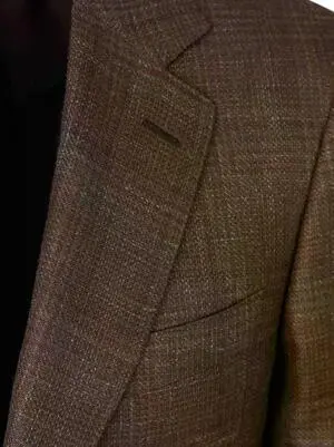 Canali Check-pattern Notched-lapels Jacket