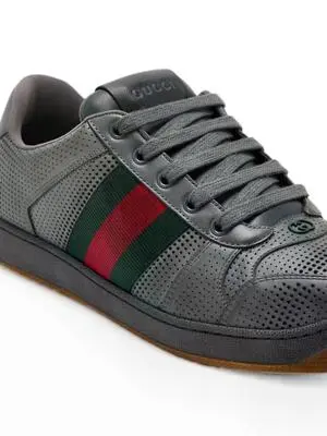Gucci Screener Sneakers With Distressed Effect