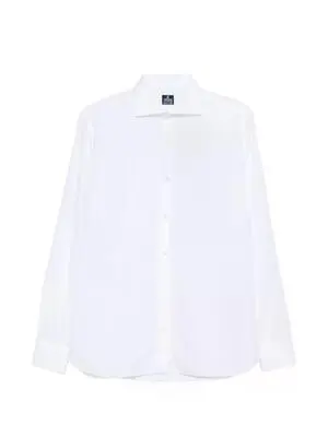 TRUZZI Spread-collar Long-sleeve Shirt - White