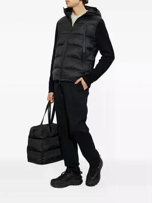 Moncler Wool Padded Zip-up Cardigan