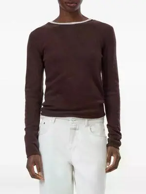 Closed Crew-neck Long-sleeve Sweater