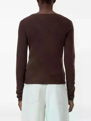 Closed Crew-neck Long-sleeve Sweater