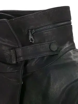 Emporio Armani Flap-pocket Leather Jacket