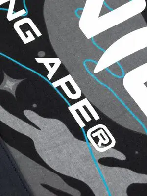 AAPE BY *A BATHING APE Logo-print Camo-pattern Hoodie
