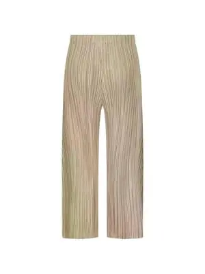 Issey Miyake Beige Pleated Trousers
