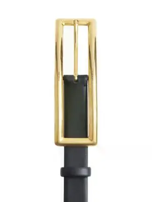 MUGLER Gold Rectangle Buckle Belt
