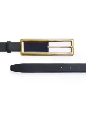 MUGLER Gold Rectangle Buckle Belt