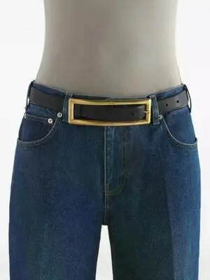 MUGLER Gold Rectangle Buckle Belt