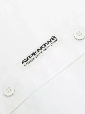 AAPE BY *A BATHING APE Moonface Logo-patch Shirt