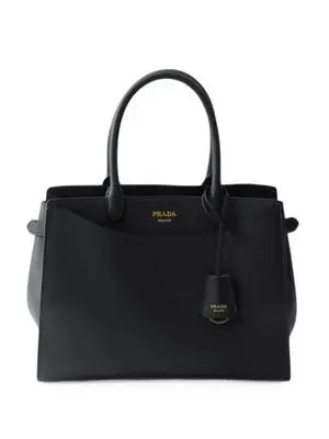Prada Large Leather Handbag - Black