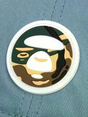 AAPE BY *A BATHING APE Moonface Logo-patch Cap - Blue