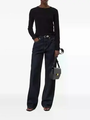 Closed Crew-neck Long-sleeve Sweater