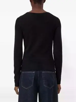 Closed Crew-neck Long-sleeve Sweater
