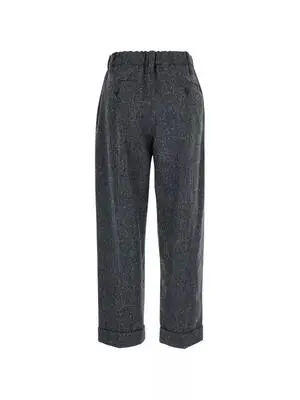 Brunello Cucinelli Pleated Turn-up Trousers
