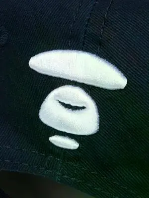 AAPE BY *A BATHING APE Letter-embroidered Baseball Cap - Blue