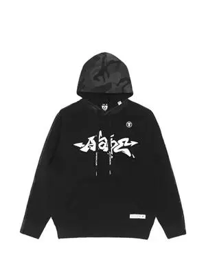 AAPE BY *A BATHING APE Camo-panelled Hoodie - Black