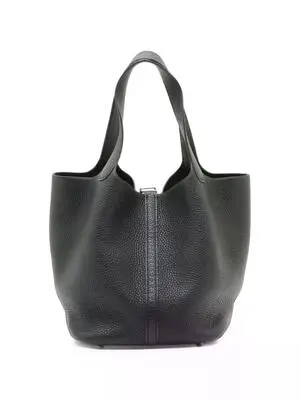 Hermès Clemence Picotin Lock 22 Handbag - Black