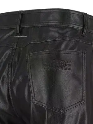MAISON MARGIELA Leather-effect Trousers