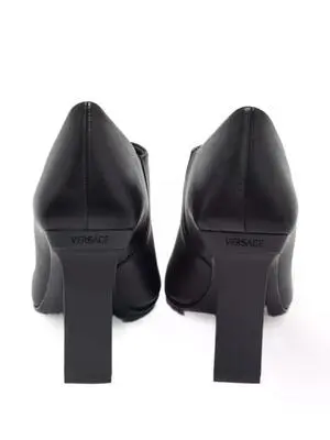 Versace Slice Pointed-toe High Heel Ankle Boots