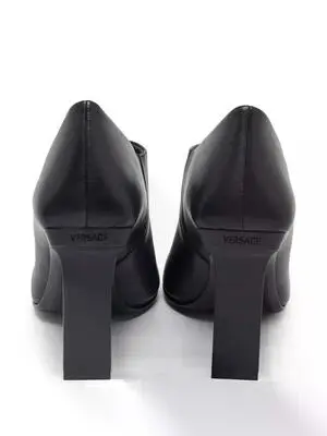 Versace Slice Pointed-toe High Heel Ankle Boots