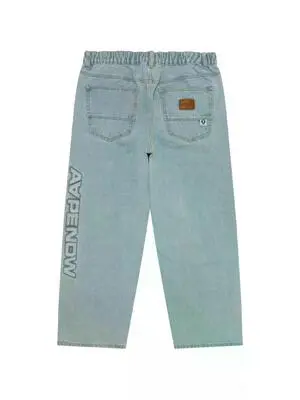 AAPE BY *A BATHING APE Moonface Patch Jeans