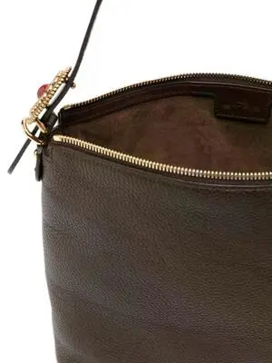 Etro Pebbled Leather Shoulder Bag - Brown