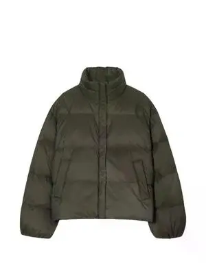 Closed Quilted High-neck Jacket