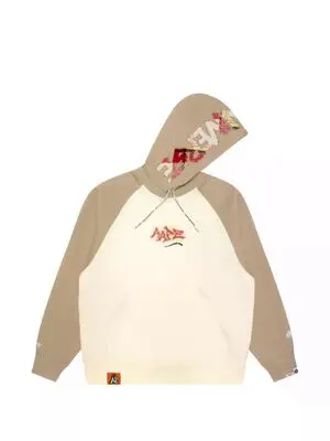 AAPE BY *A BATHING APE Logo-patch Hoodie - Neutrals