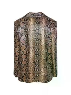 ERMANNO FIRENZE Snake-print Single-breasted Blazer