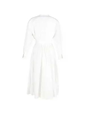 ALEXANDER MCQUEEN Alexander McQueen Cotton Band Collar Shirt Dress