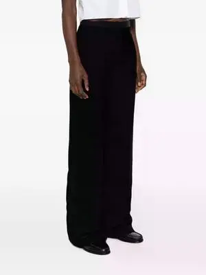 FORTE_FORTE Ribbed Texture High-waisted Trousers