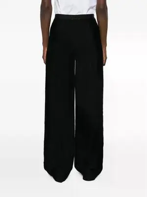 FORTE_FORTE Ribbed Texture High-waisted Trousers