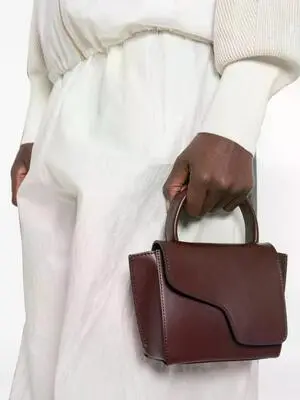 ATP ATELIER Grumello Leather Shoulder Bag - Brown