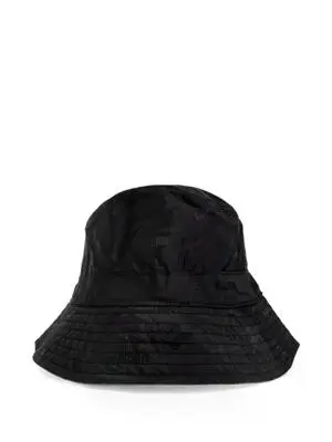 Moschino Monogram Pattern Bucket Hat - Black