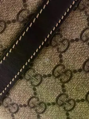 Gucci Joy Gg Coated Canvas With Leather Medium Tote Bag