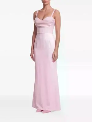 POST MERIDIEM Gathered-bodice Maxi Dress