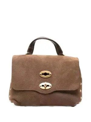 ZANELLATO Postina® Studded Pebbled-leather Tote Bag