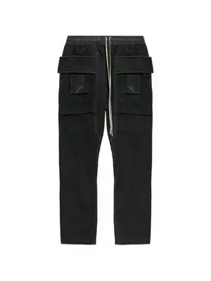 Rick Owens Creatch Cargo Drwastrings Trousers - Black