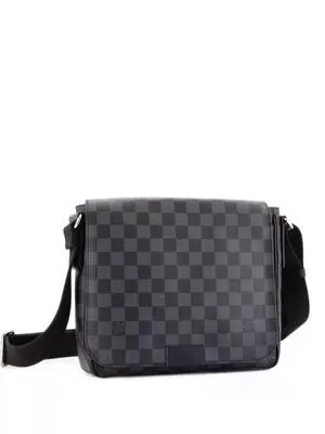 LOUIS VUITTON Damier Graphite Pm Messenger Bag - Black