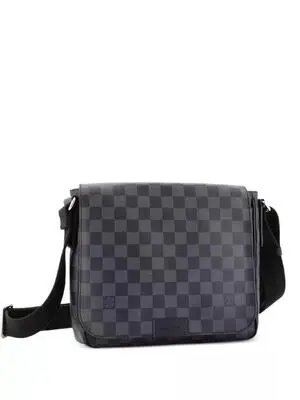 LOUIS VUITTON Damier Graphite Pm Messenger Bag - Black