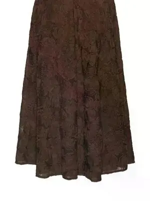 ROTATE BY BIRGER CHRISTENSEN Sleeveless Floral Jacquard Midi Dress