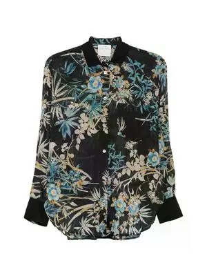 FORTE_FORTE Floral Print Button-down Shirt