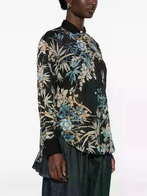 FORTE_FORTE Floral Print Button-down Shirt