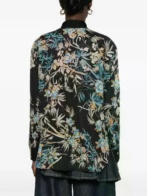 FORTE_FORTE Floral Print Button-down Shirt