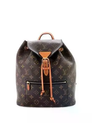 LOUIS VUITTON Montsouris Monogram Canvas Backpack - Brown