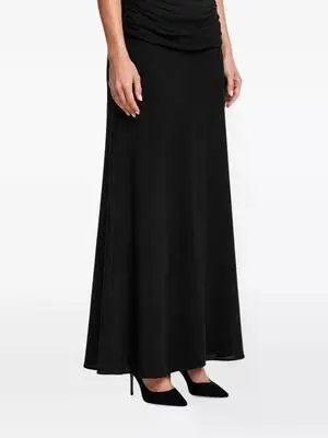 POST MERIDIEM Draped Chiffon Maxi Skirt