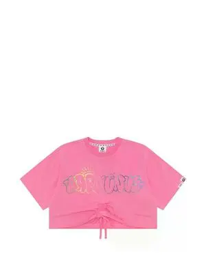AAPE BY *A BATHING APE Logo-print T-shirt - Pink